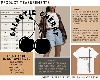 Minimal Sizing Chart - Etsy