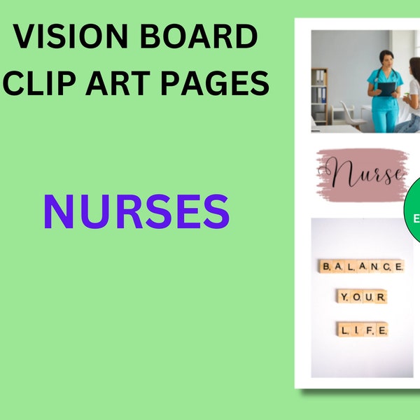 Nursing Vision Board - Etsy