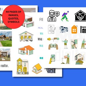 Vision Board Kit Printable Art for Real Estate Agents & Broker | 300 ...