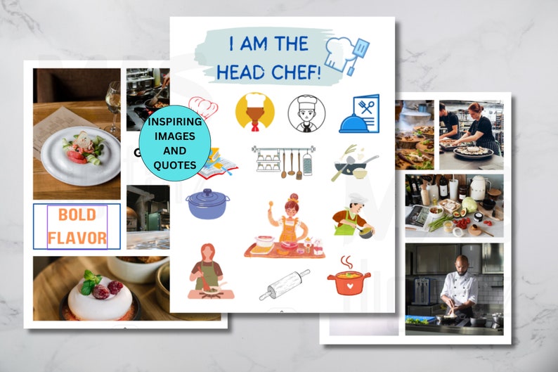 Vision Board Kit Printable Art for Chefs and Culinary Arts Students ...