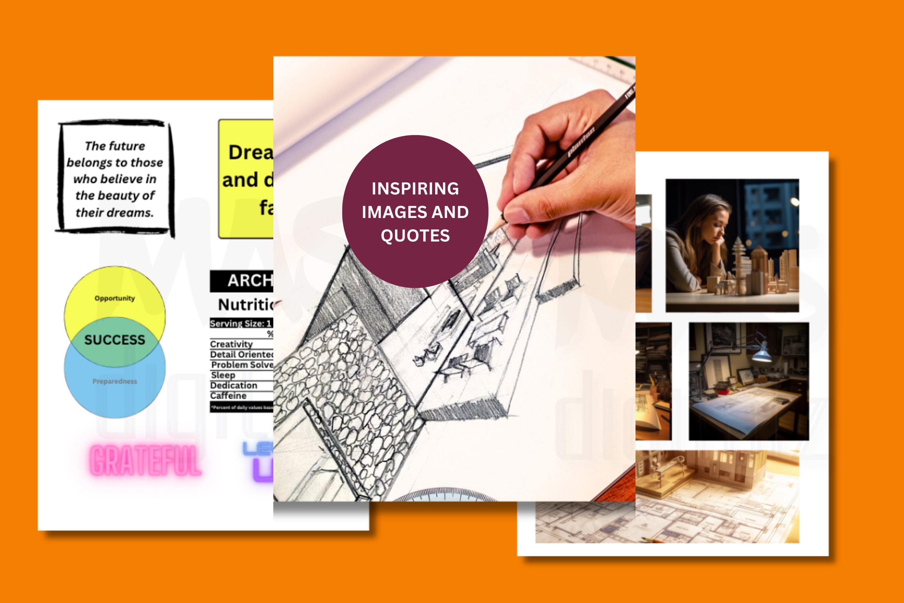 Vision Board Kit Printable Art for Architects and Designers With 300 ...