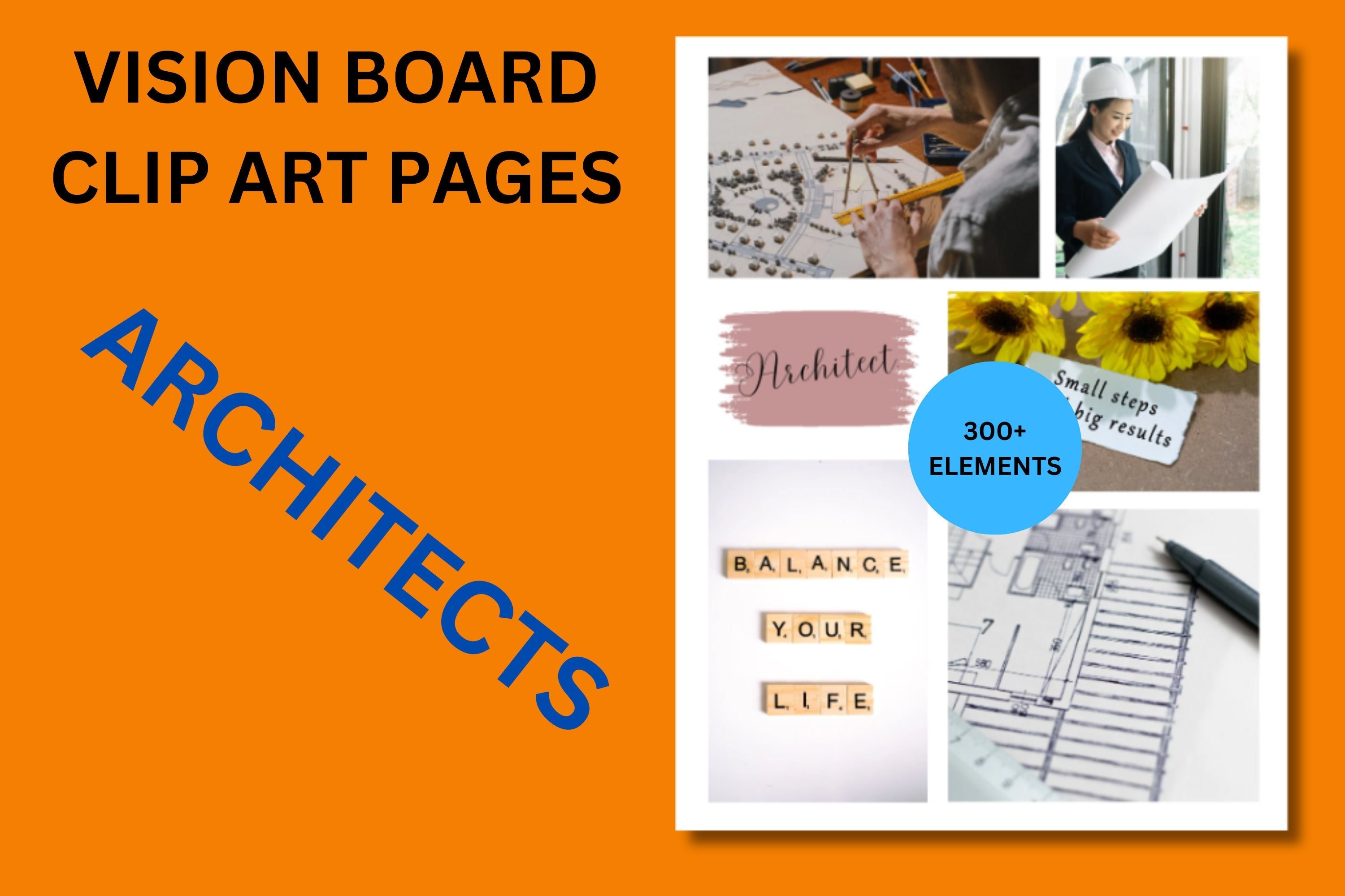 Vision Board Kit Printable Art for Architects and Designers With 300 ...