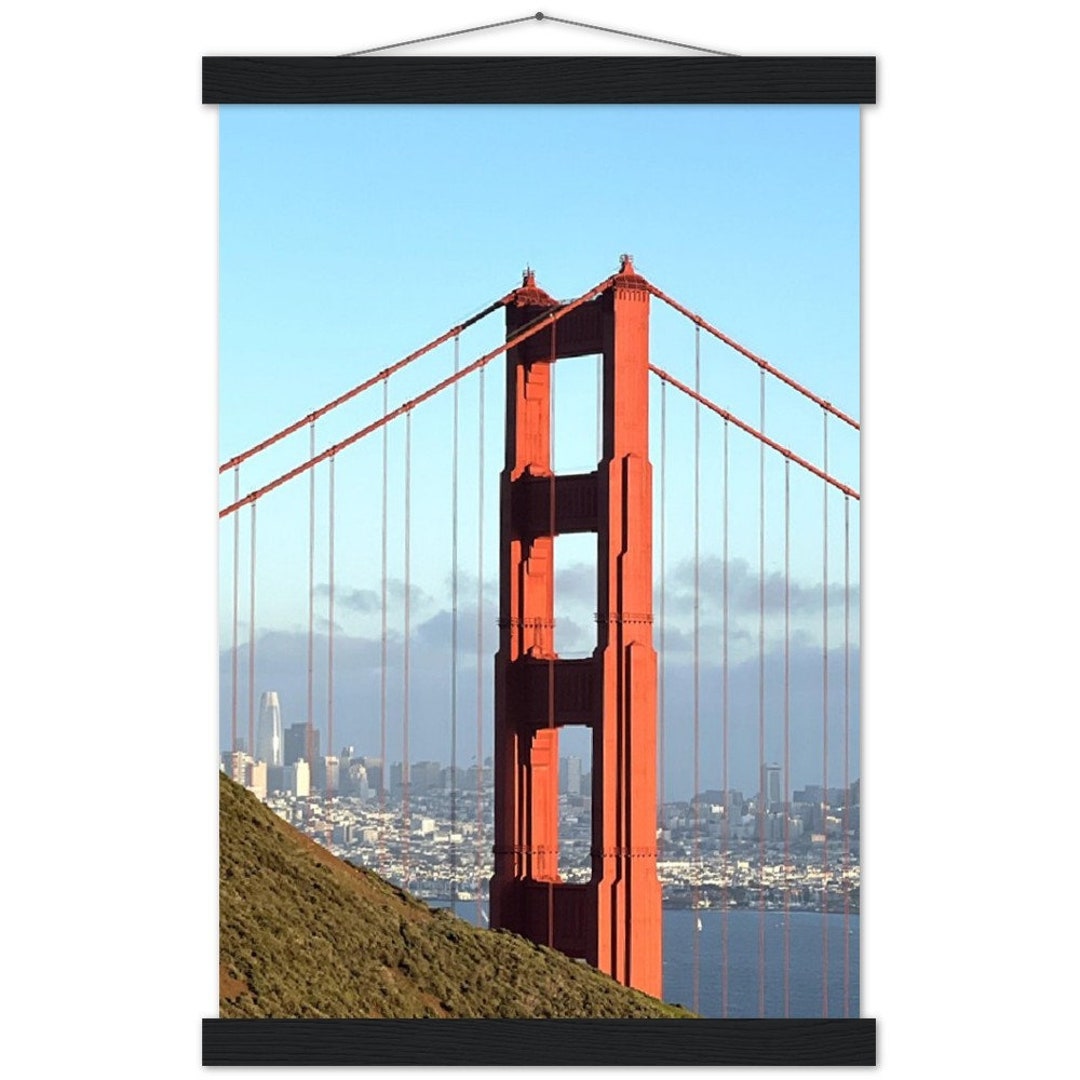 San Francisco's Golden Gate Poster & Hanger - Etsy