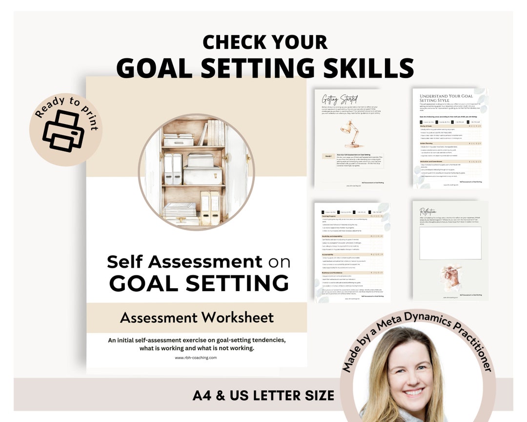 Goal Setting Self-assessment for Improving Goals, Goal Strategy, Goal ...