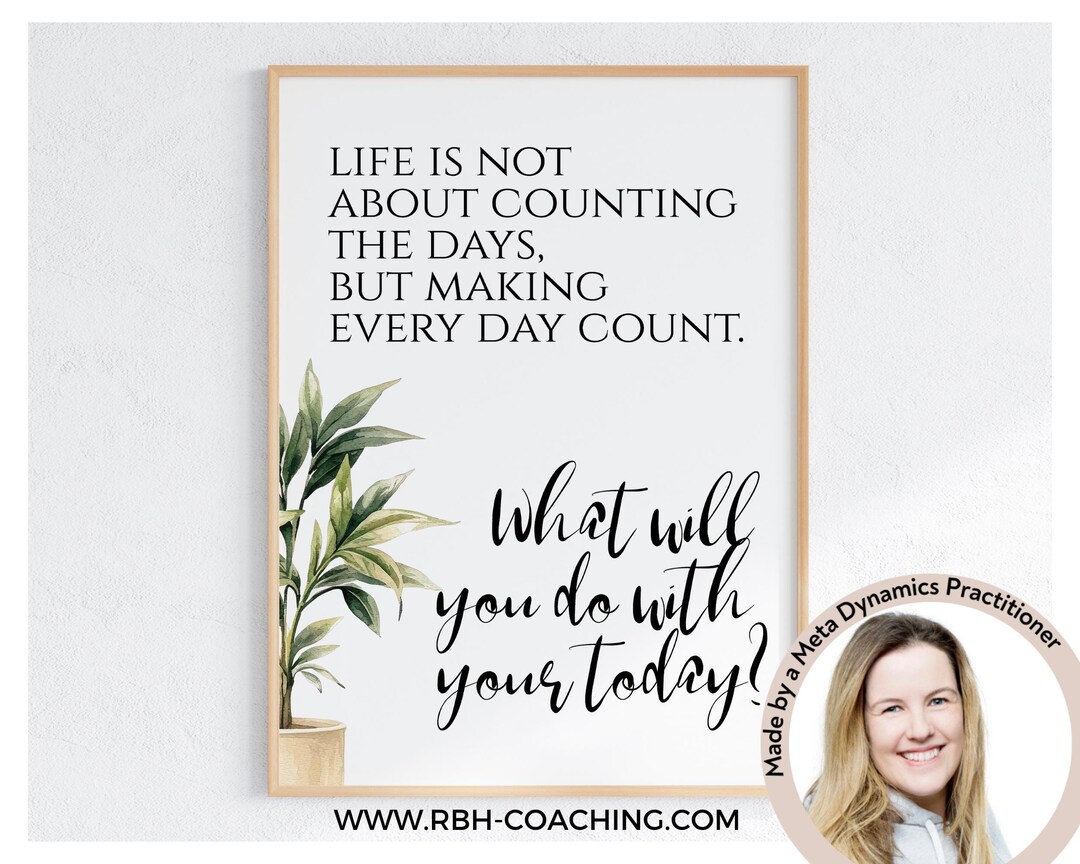 Mindfulness Wall Art Printable Inspirational Quote for Everyday ...