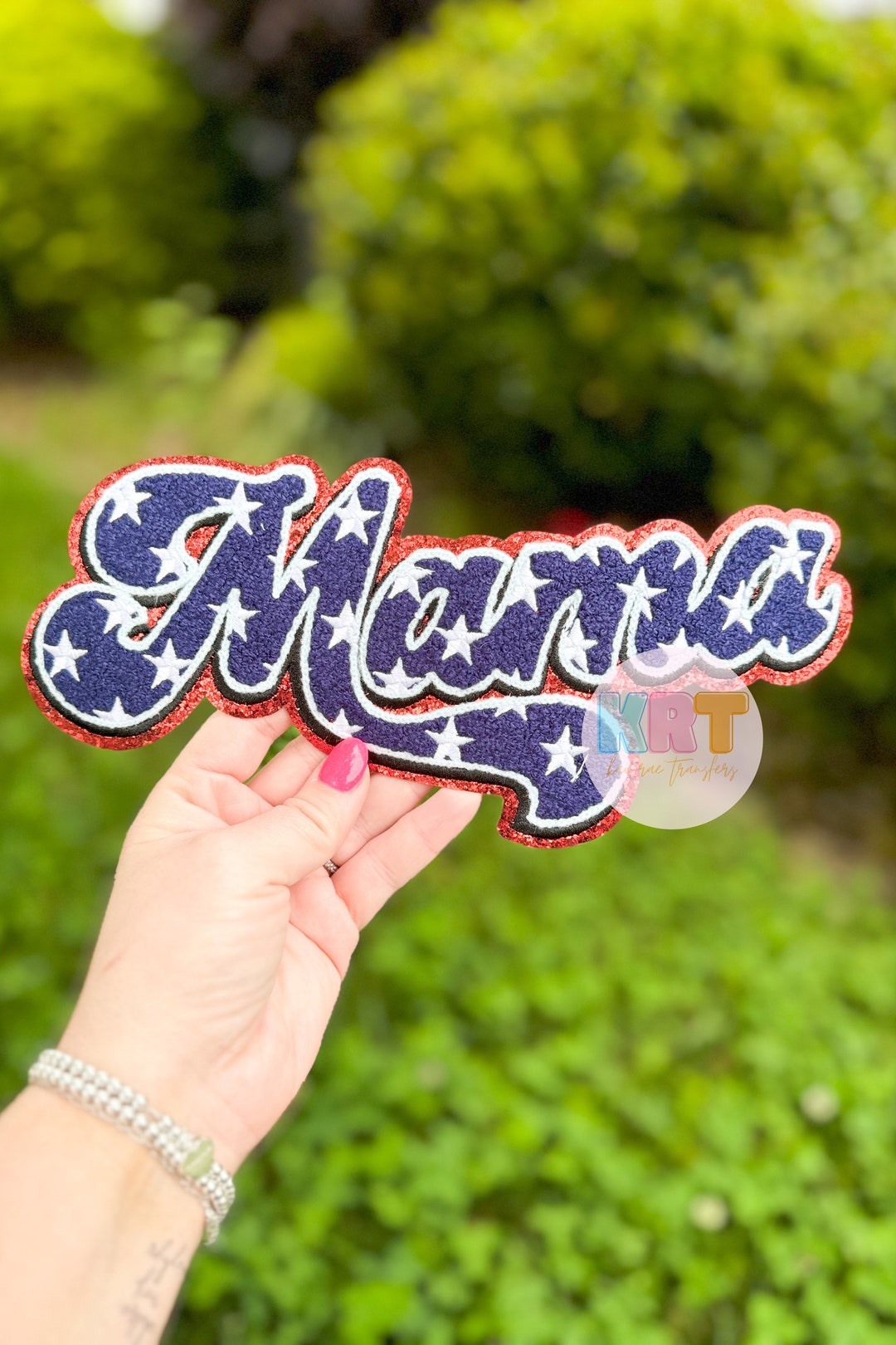 America Mama Chenille Patch - Etsy