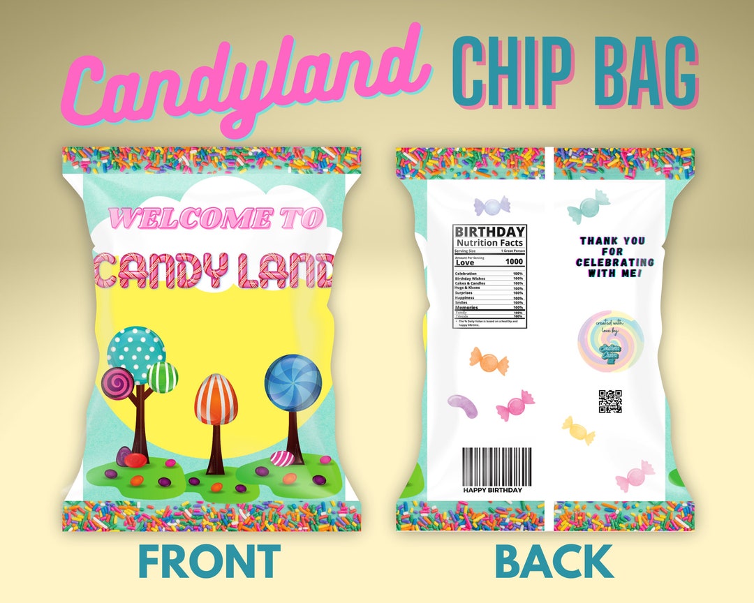 Candyland Chip Bag - Etsy