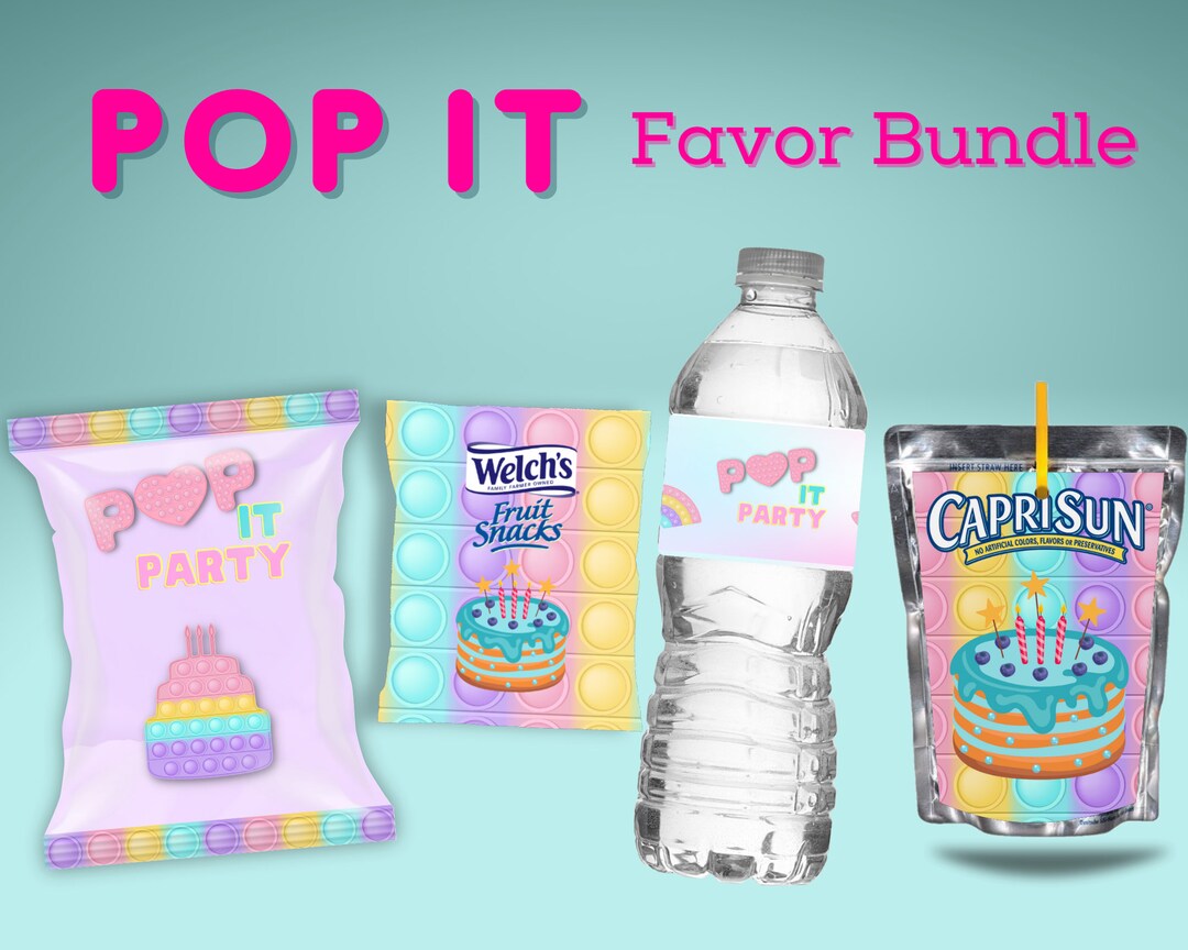 Pop It Party Favors Bundle - Etsy