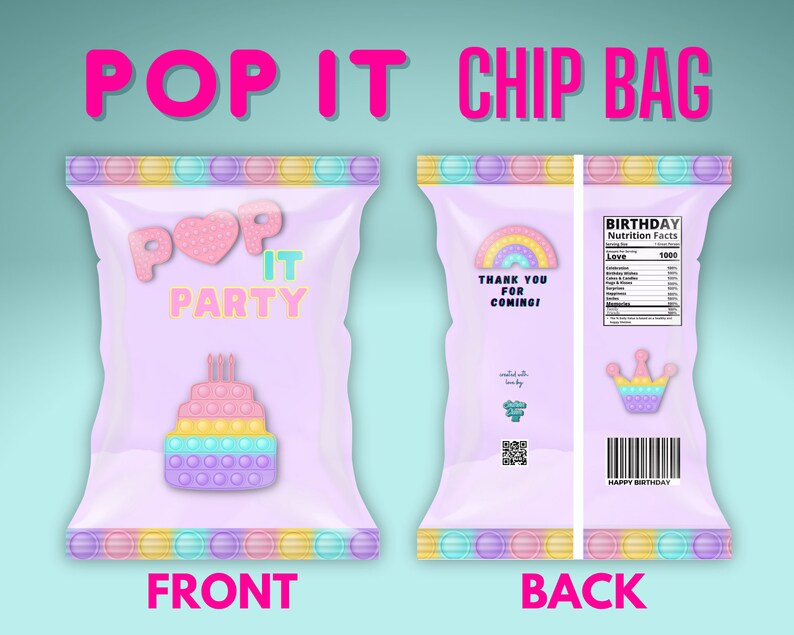 Pop It Party Favors Bundle - Etsy
