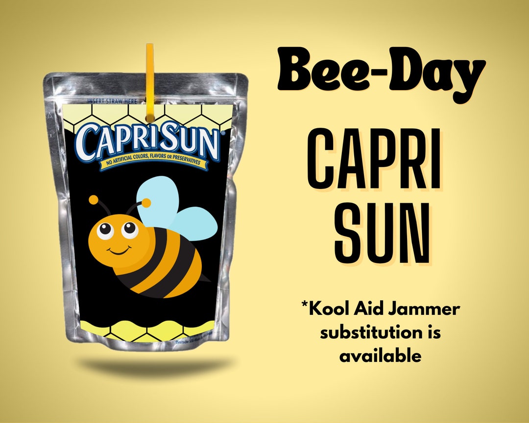 Bee-day Theme Capri Sun - Etsy