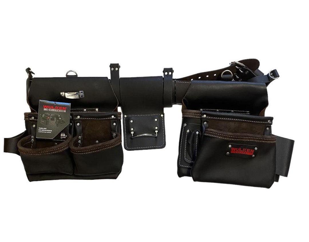 Leather Heavy Duty, Tool Apron Wulken Elite 11 Pockets, Carpenter ...