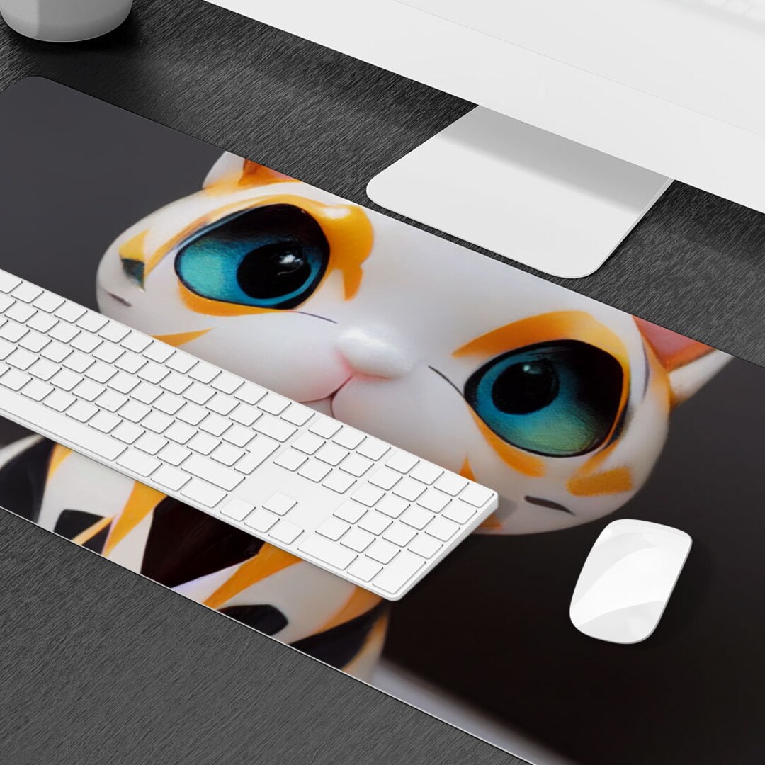 Cat Desk Mat Laptop Desk Mat Colorful Desk Pad Printed - Etsy