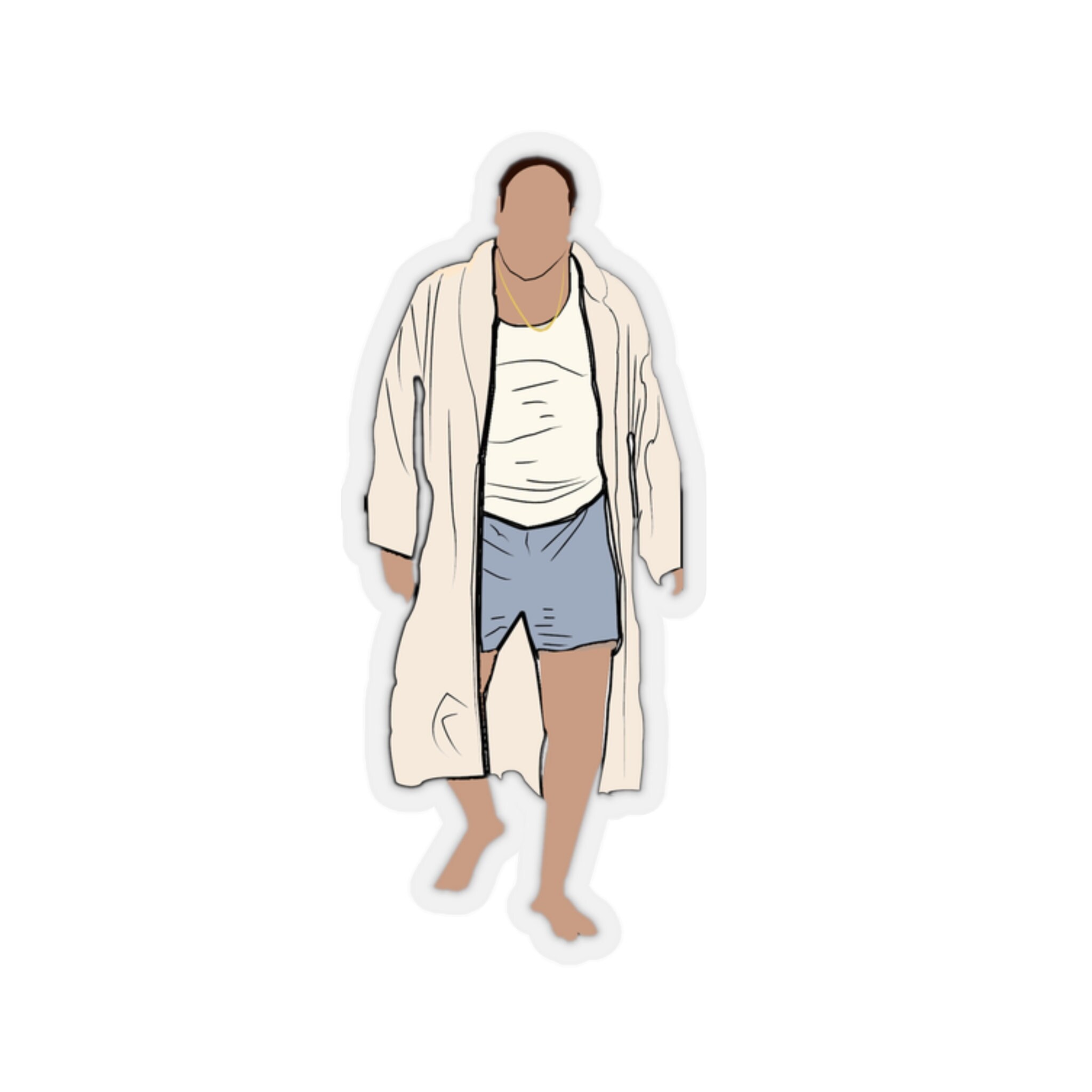 Tony Soprano Bathrobe Kiss-cut Sticker - Etsy