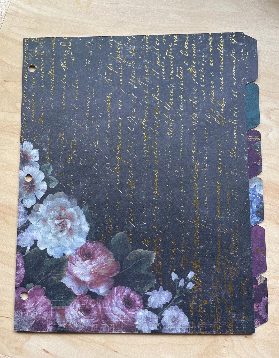 Gorgeous Moody Standard 3 Ring Binder Letter Size (9x11 In.) Divider ...