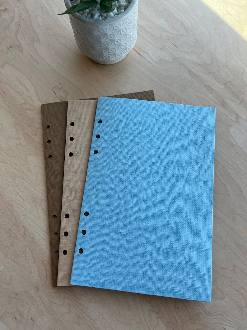 Planner Folders (A5 6 Ring Hole Punch) Set of 3, - Etsy