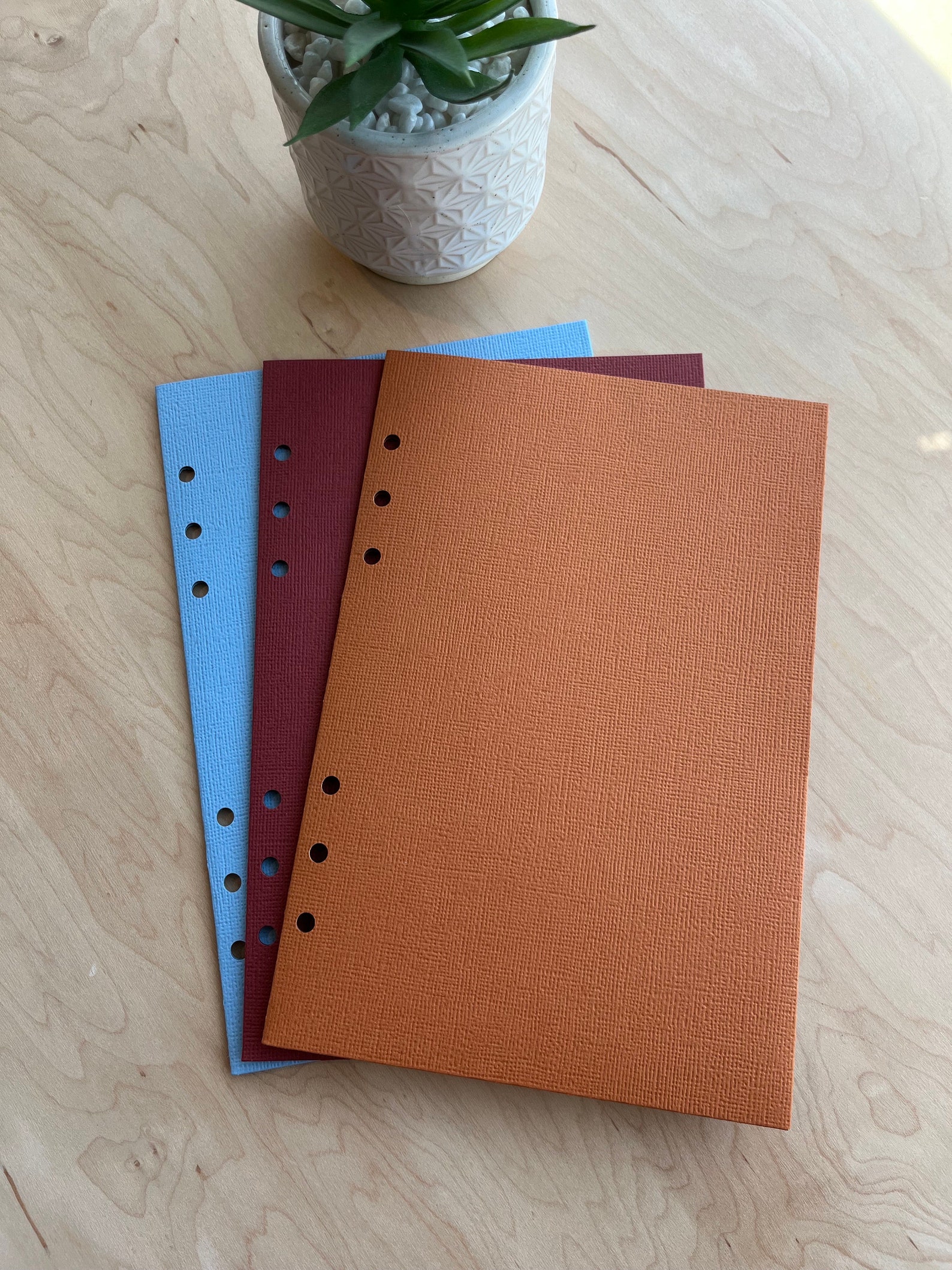Planner Folders (A5 6 Ring Hole Punch) Set of 3, - Etsy