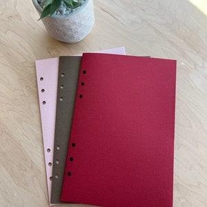 Planner Folders (A5 6 Ring Hole Punch) Set of 3, - Etsy