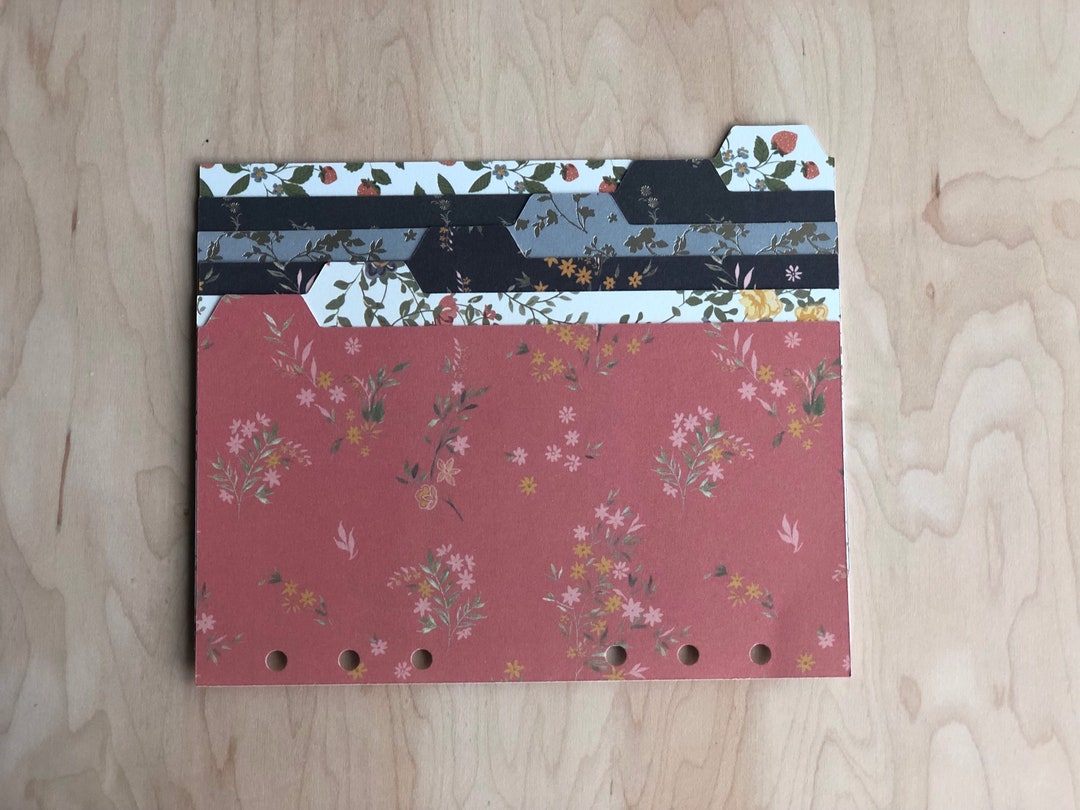 Personal (A6 Personal) 6 Tabbed Divider Set | (6 Dividers in a Pack ...