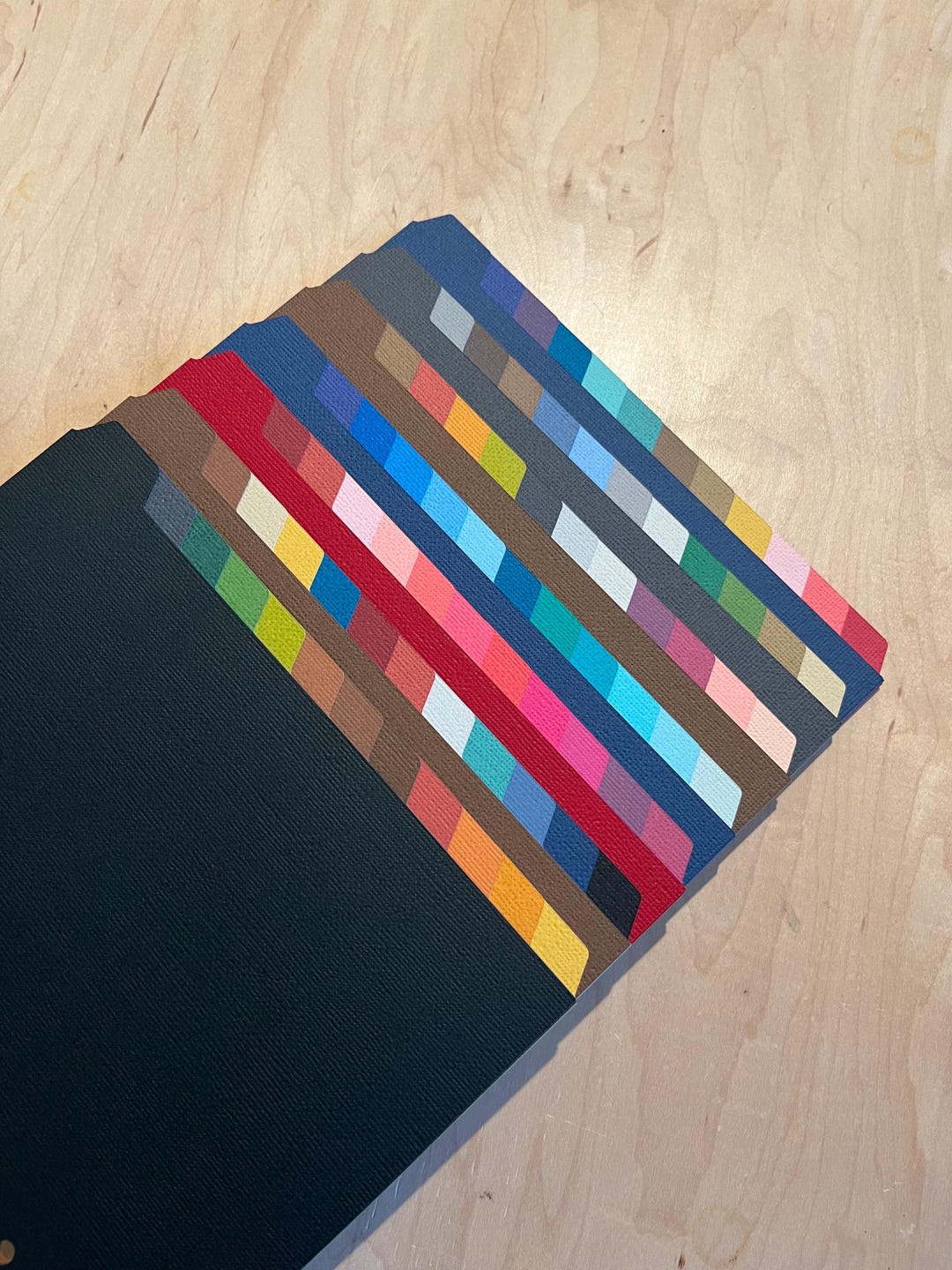 A5 Tabbed Planner Dividers: 6-ring Textured Cardstock, Multiple Colors ...