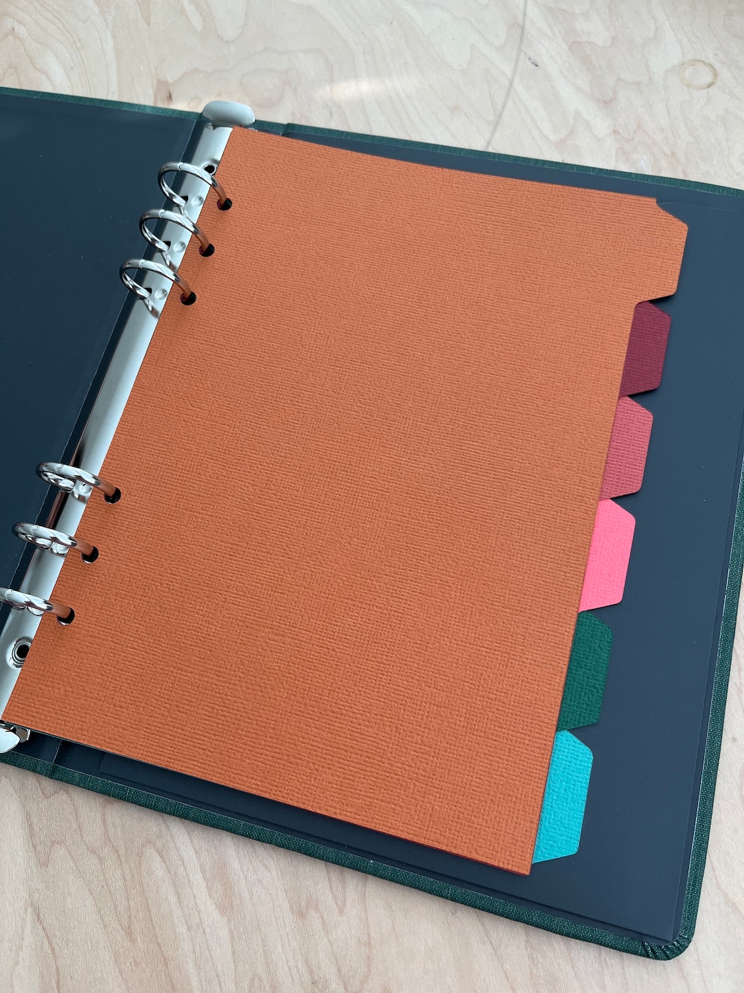 A5 Tabbed Planner Dividers | (6 Dividers in a Set)| Bold Modern and ...