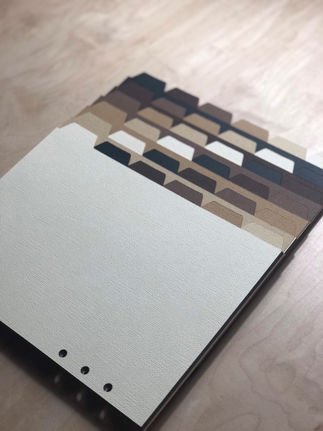 A5 Tabbed Planner Dividers: Coffee Colors, Textured Cardstock (set of 6 ...