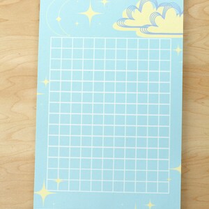 Notepads | Spring | Stationery | Pastel | Moon | Star | 5.5x8.5 | Cloud ...