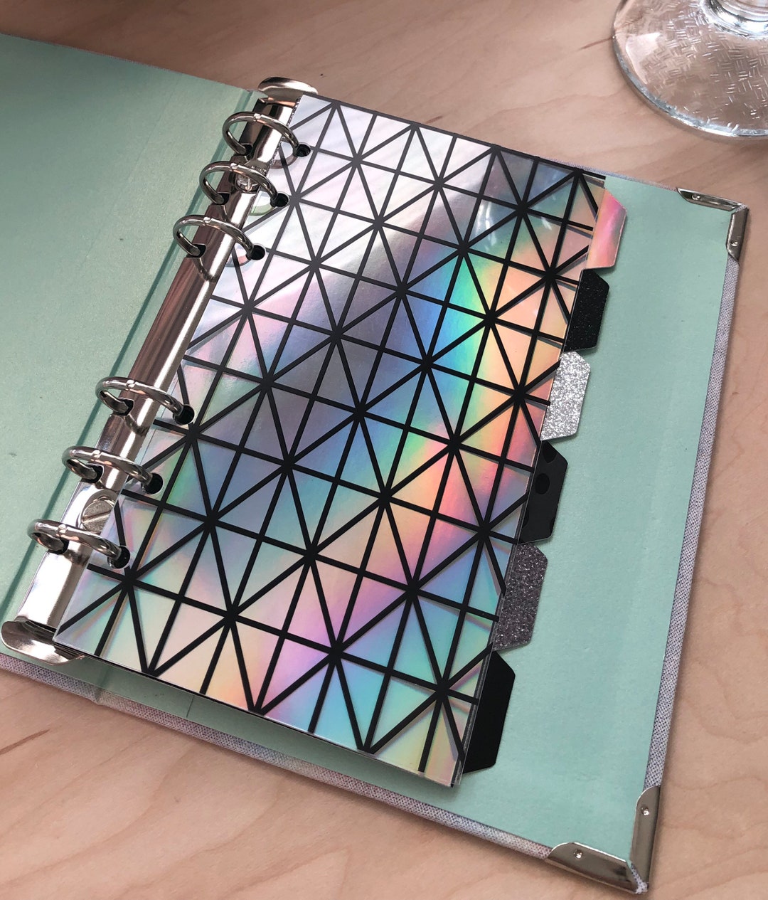 Personal Size Divider Set 6 Dividers Noir 1 Geometric Pattern Dashboard ...