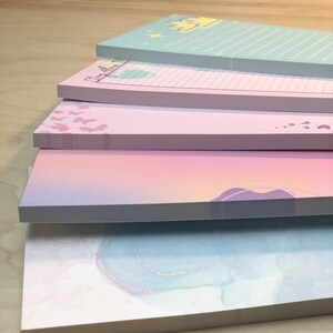 Notepads | Spring | Stationery | Pastel | Moon | Star | 5.5x8.5 | Cloud ...