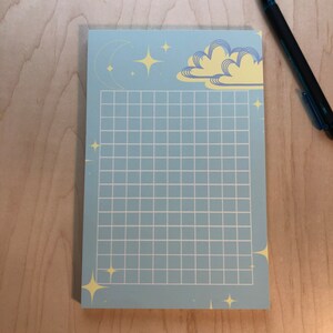 Pastel Butterfly Notepad: Square Grid, Watercolor Stationery (5.5x8.5 ...
