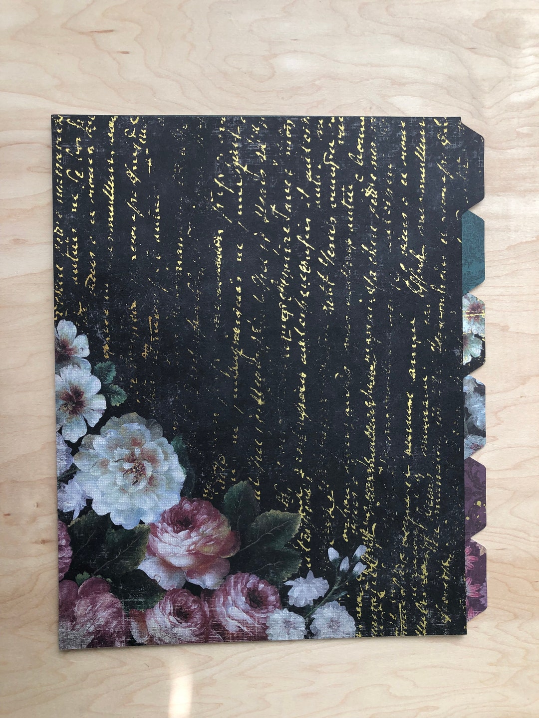 Gorgeous Moody Standard 3 Ring Binder Letter Size 9x11 In. Divider Set ...