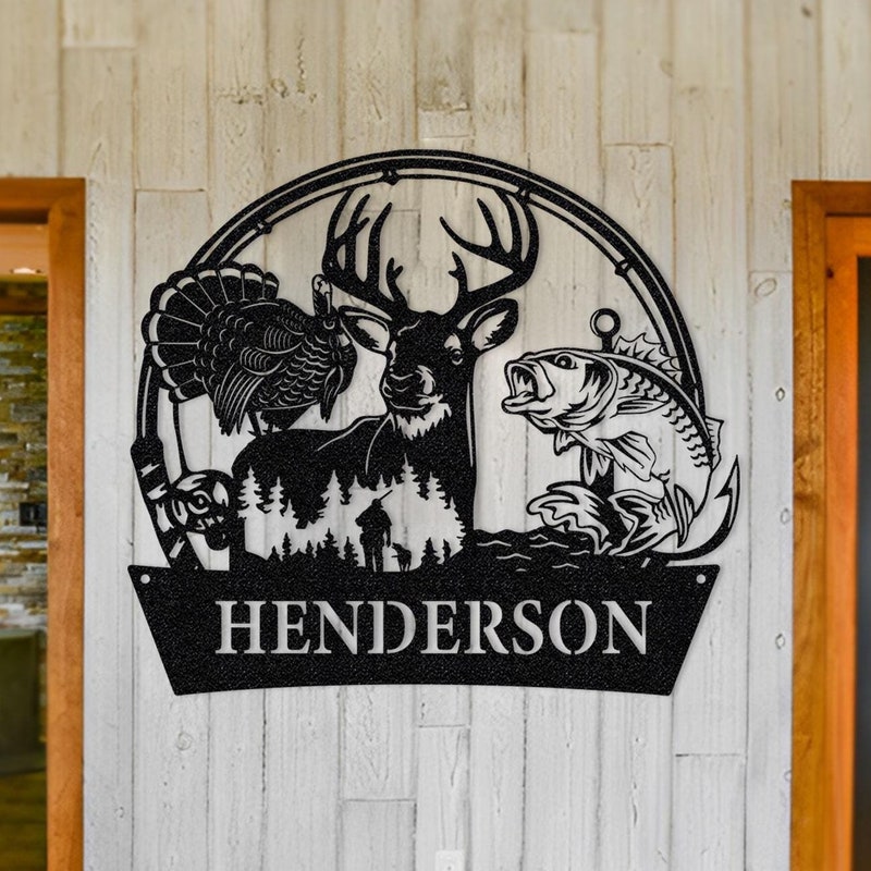 Metal Hunting Sign - Etsy