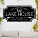 Personalized Lake House Metal Sign: Custom Welcome Decor - Etsy