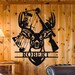 Personalized Custom Metal Deer Sign Outdoor Decor Deer Forest Custom ...