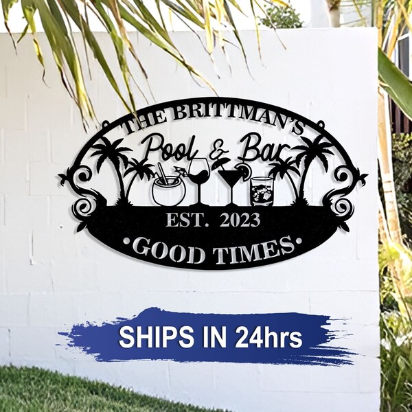 Metal Swimming Pool Signs - Etsy