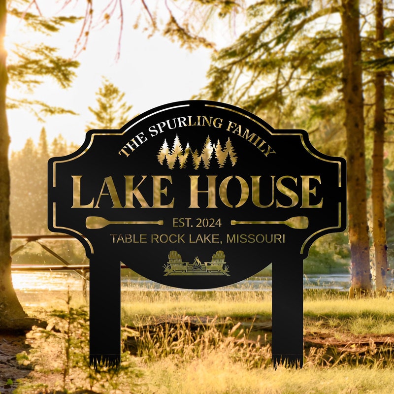 Custom Lake House Sign - Etsy