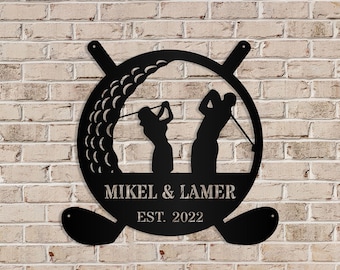 Custom Metal Golf Course Wall Art Custom Metal Sports Sign - Etsy