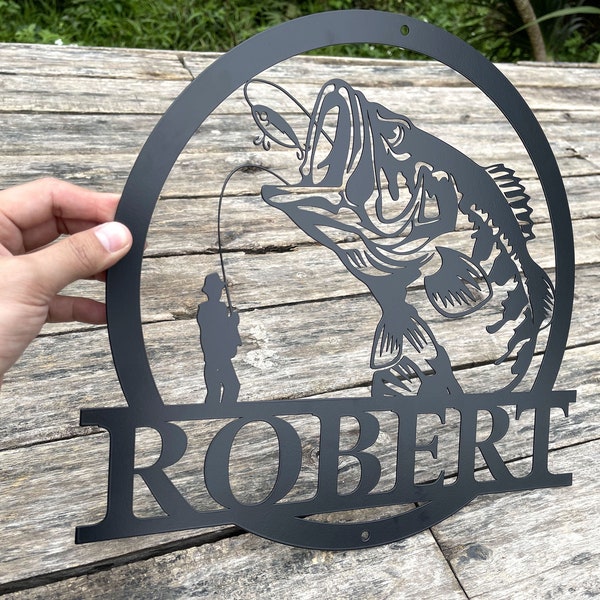 Fishing Monogram - Etsy