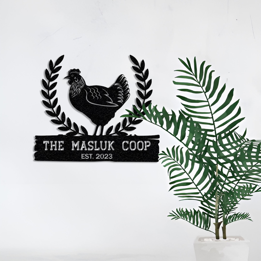 Personalized Chicken Coop Signs,metal Farm Sign,farm Sign,chicken Farm ...