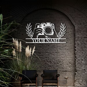 Personalized Camera Metal Wall Art,camera Metal Sign,camera Wall Decor ...