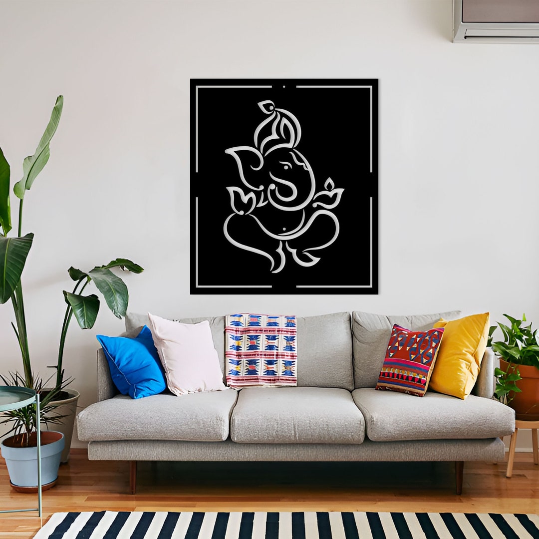 Ganesha Metal Wall Art,metal Wall Hanging Art,lord Ganesh,metal Wall ...