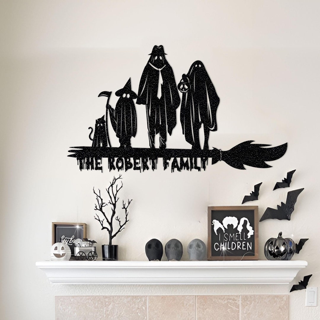 Personalized Halloween Family Sign Personalized Halloween Sign ...