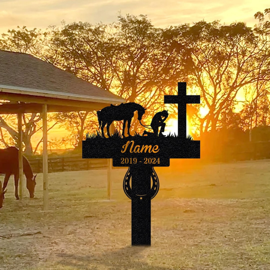 Horse Memorial Stake Sign Personalized Pet Grave Markers Sign Horse ...