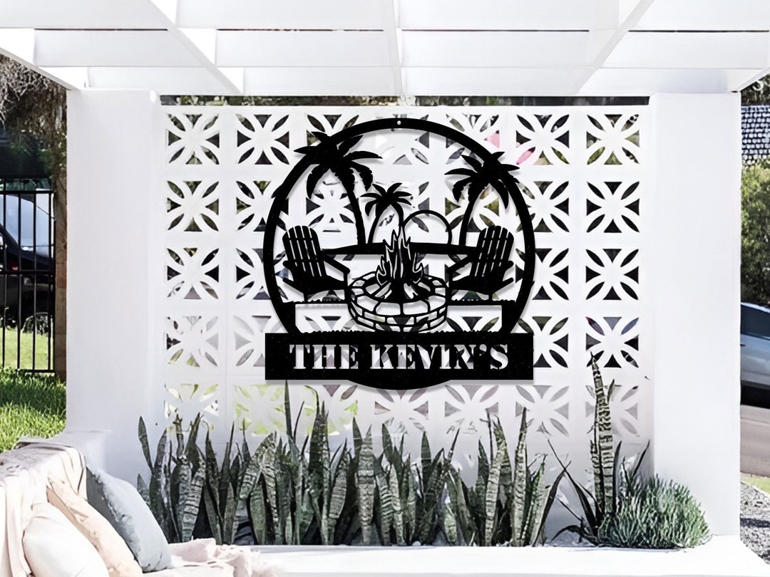Custom Pool & Patio Sign, Metal Wall Art, Custom Pool Sign, Swimming ...