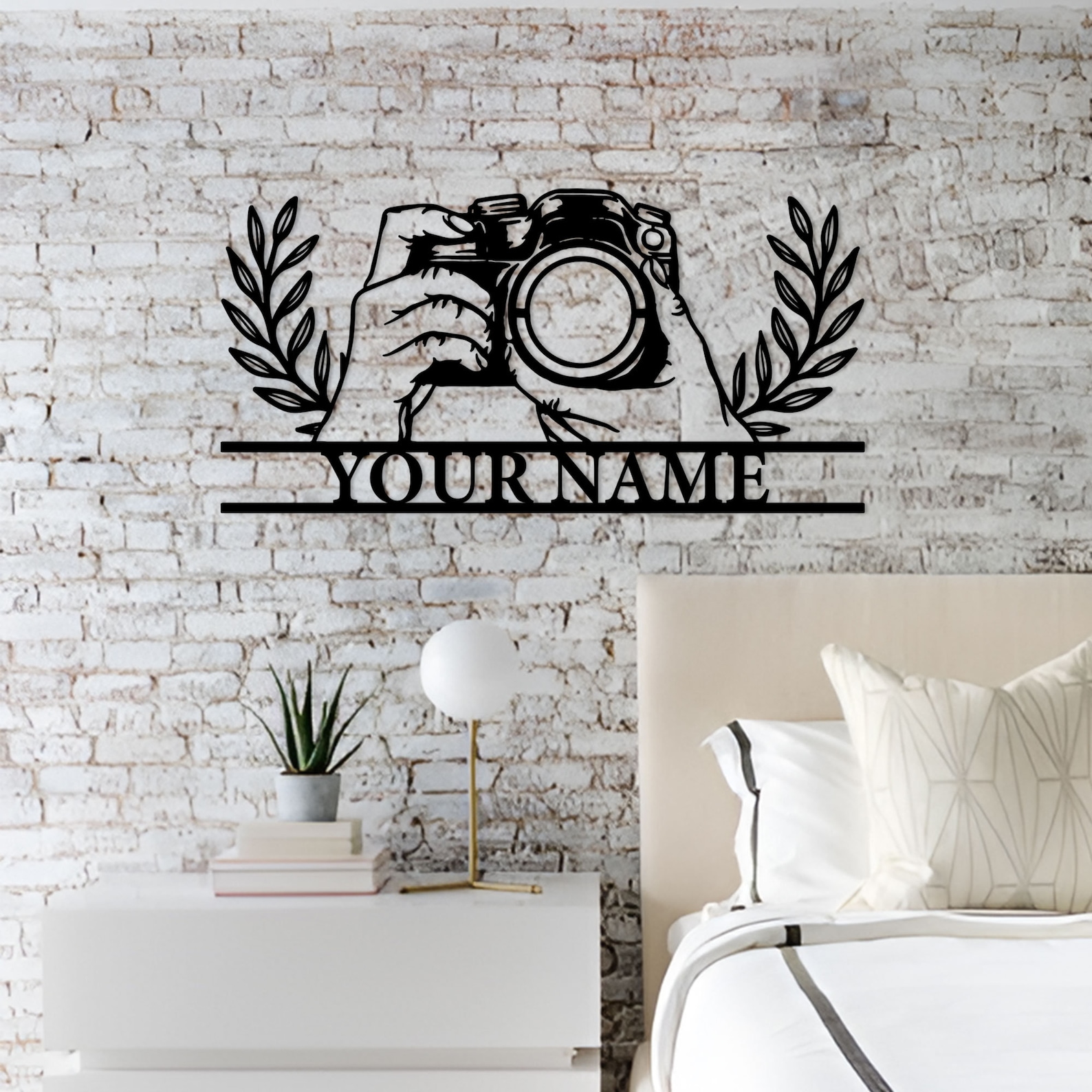 Personalized Camera Metal Wall Art: Photographer Gift, Photo Studio ...