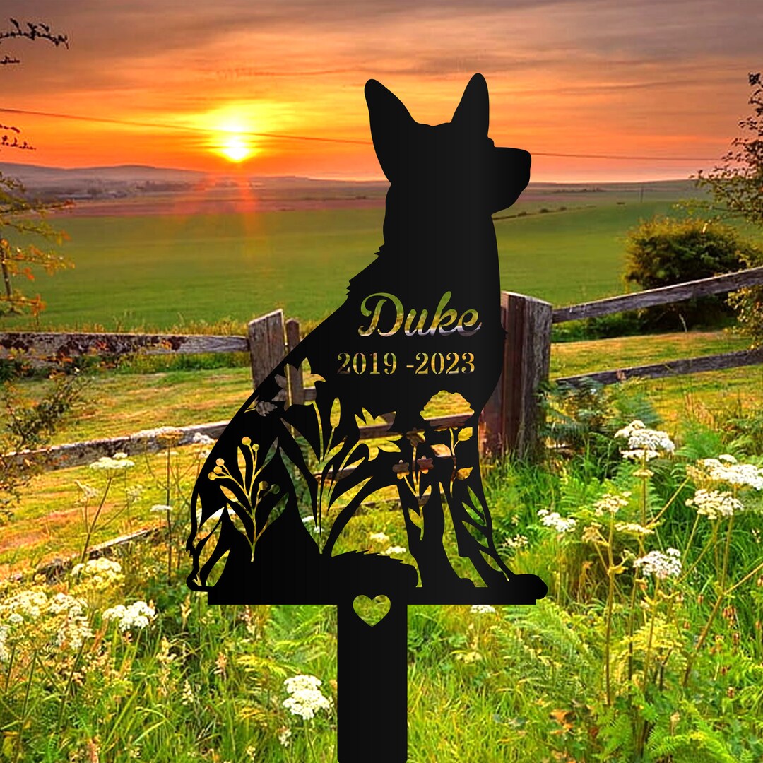 Personalized Dog Memorial Stake,metal Stake,german Shepherd,sympathy ...
