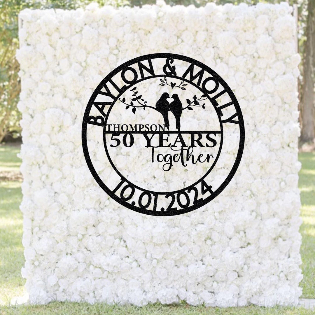 Personalized 50th Anniversary Gift,parents Anniversary,golden ...