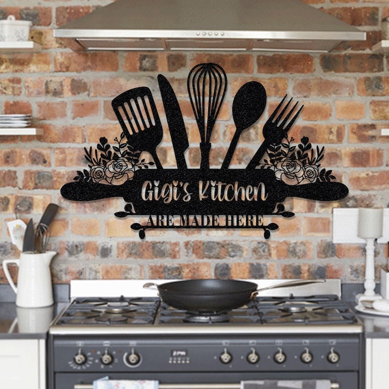 Kitchen Gifts,custom Metal Sign for Kitchen,personalized Kitchen Signs ...