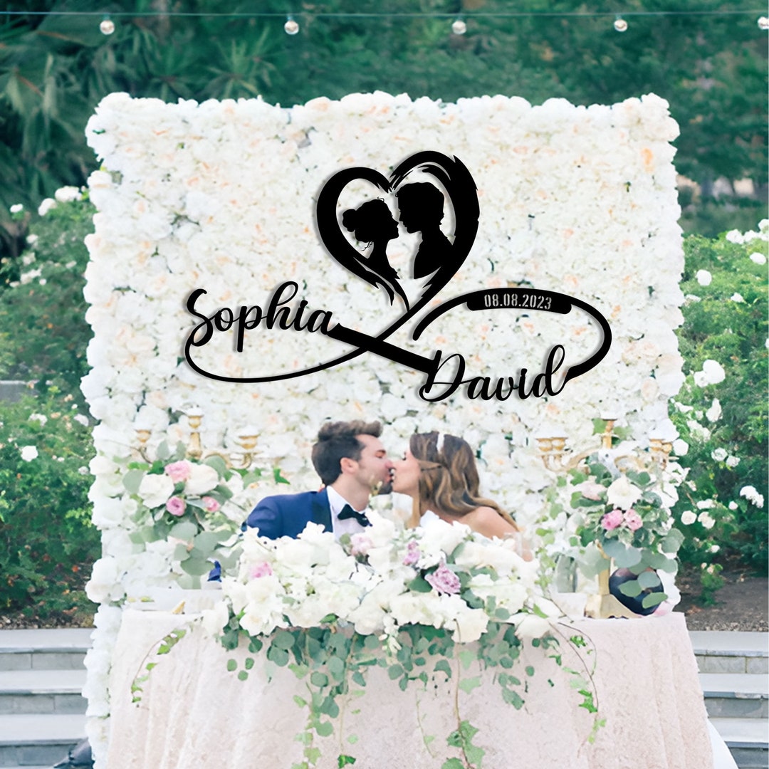 Personalized Metal Infinity Sign, Wedding Gift, Wedding Gift Couple ...