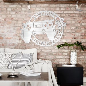 Personalized Video Game Controller Metal Wall Art: Gamer Room Decor - Etsy