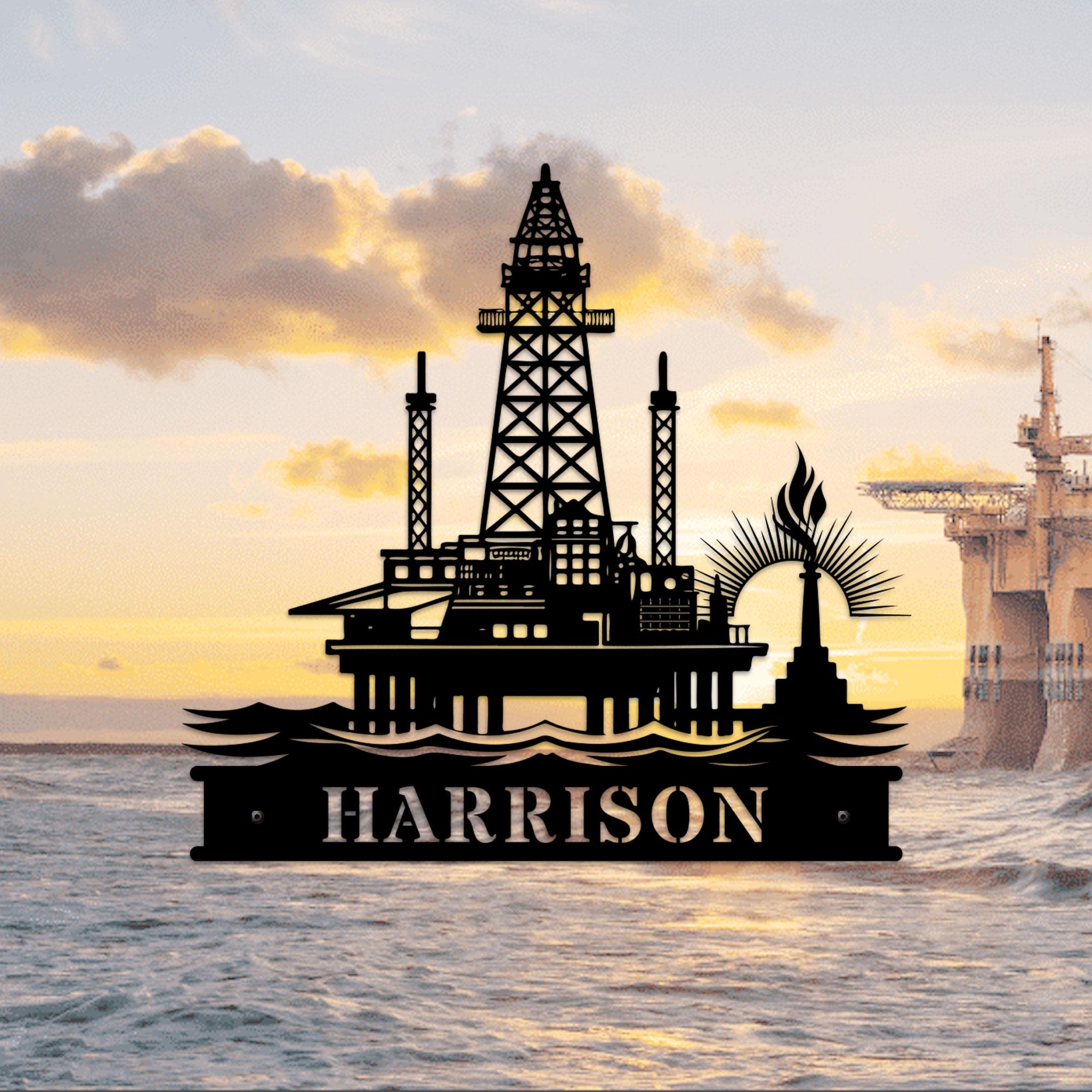 Oil Platform Sculpture